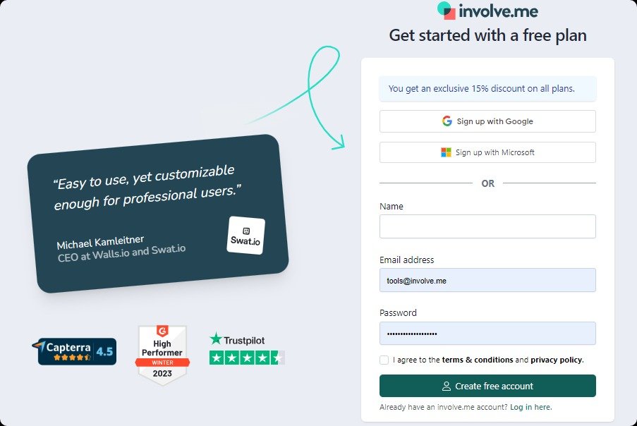 Create a Newsletter Sign Up Form in 5 Steps | involve.me | involve.me