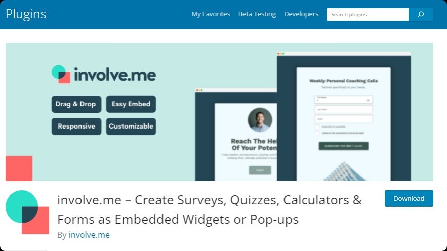 5 Best WordPress Form Plugin in 2025 | involve.me