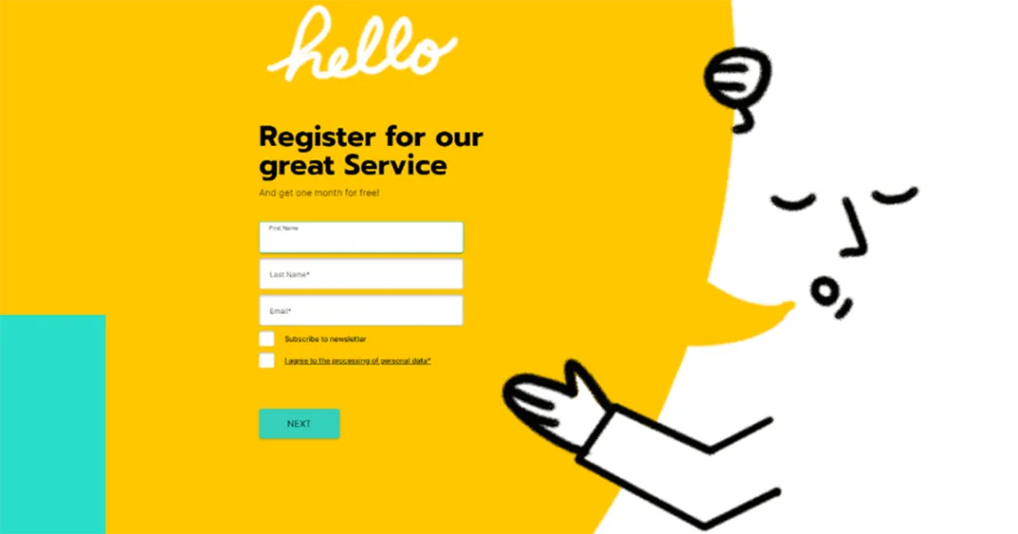 28 Registration Free Form Templates | involve.me