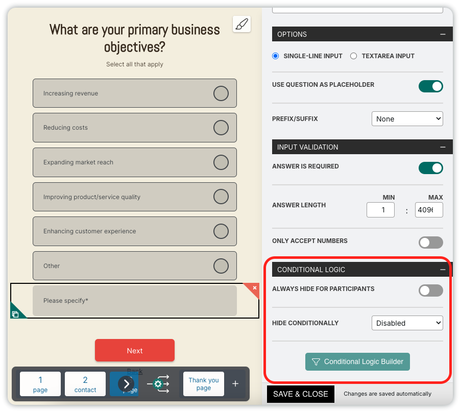 How To Use Conditional Logic In Surveys Involve Me