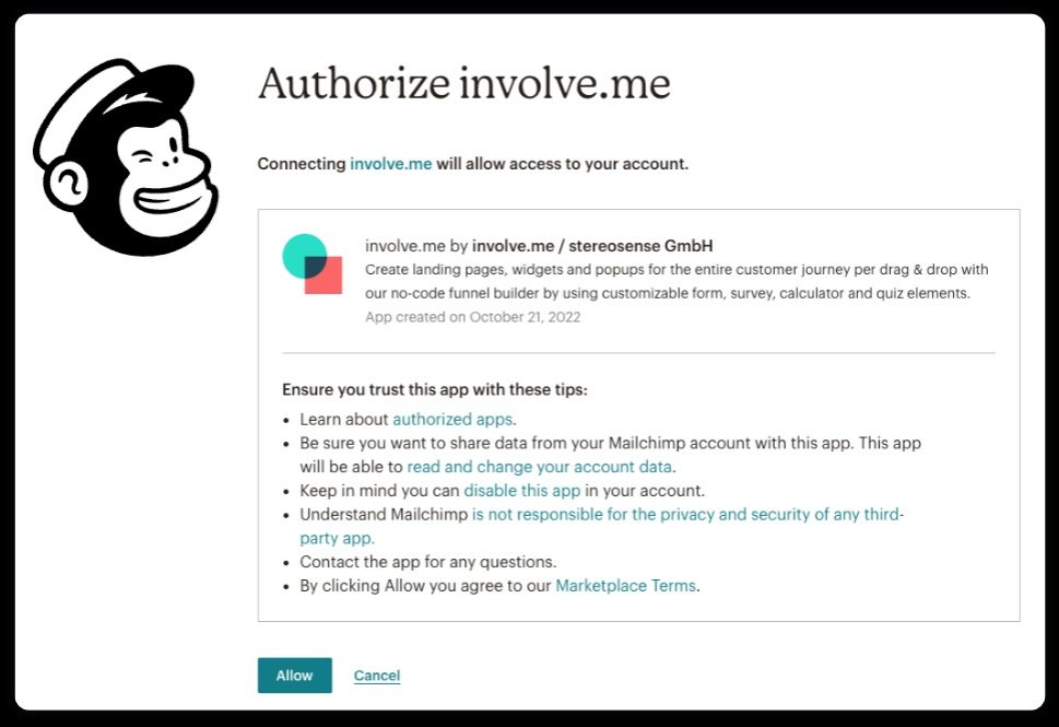 How to Integrate Mailchimp with Online Forms (Step-by-Step Guide) | involve.me