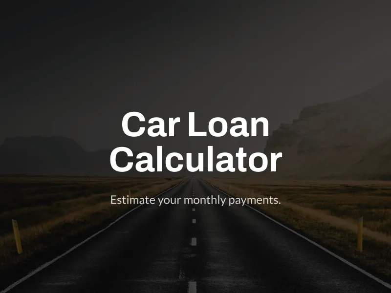 Car Loan Calculator Template | Simplify Borrowing | involve.me