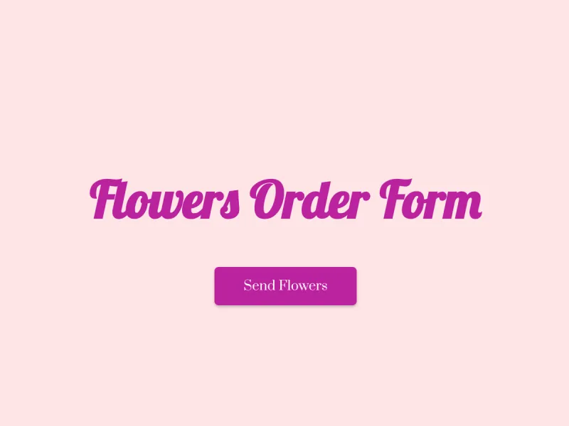 Flowers Order Form Template | Simplify the Ordering Process | involve.me