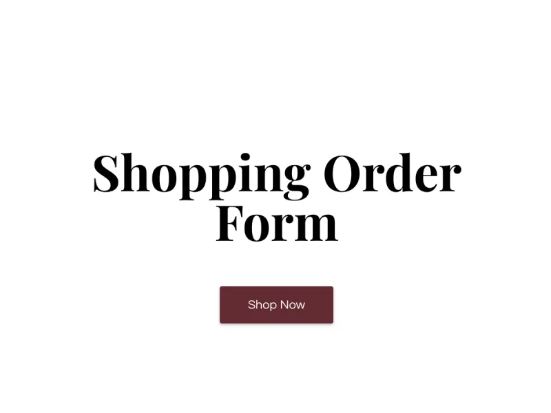 Shopping Order Form Template | Streamline Sales | involve.me
