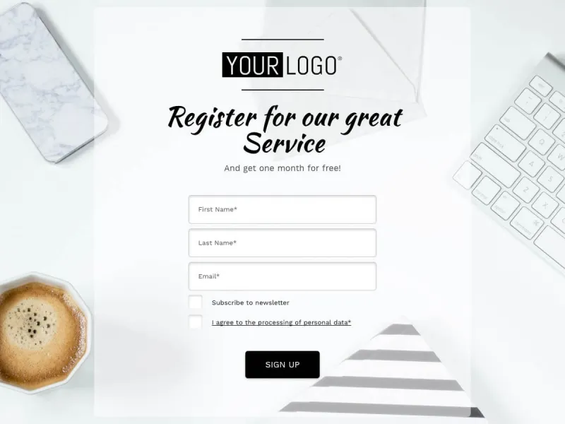 Registration Form Template | involve.me