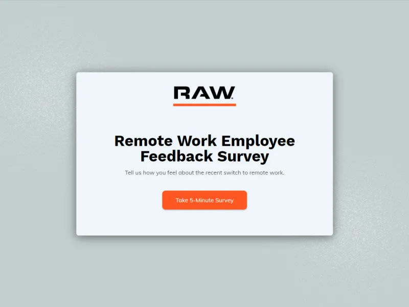 Remote Work Feedback Survey Template for HR teams | involve.me