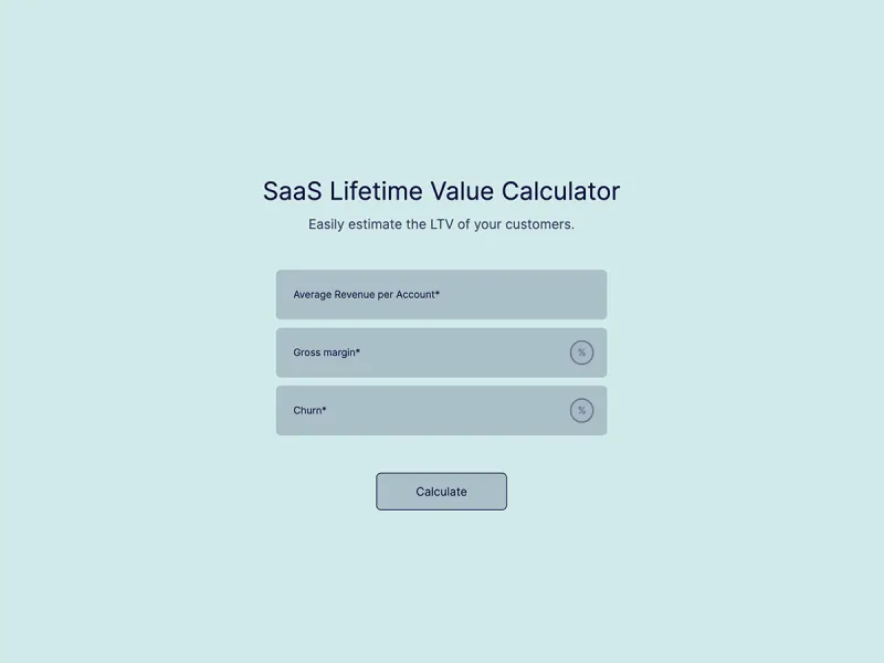 Saas Lifetime Value Calculator Involve Me