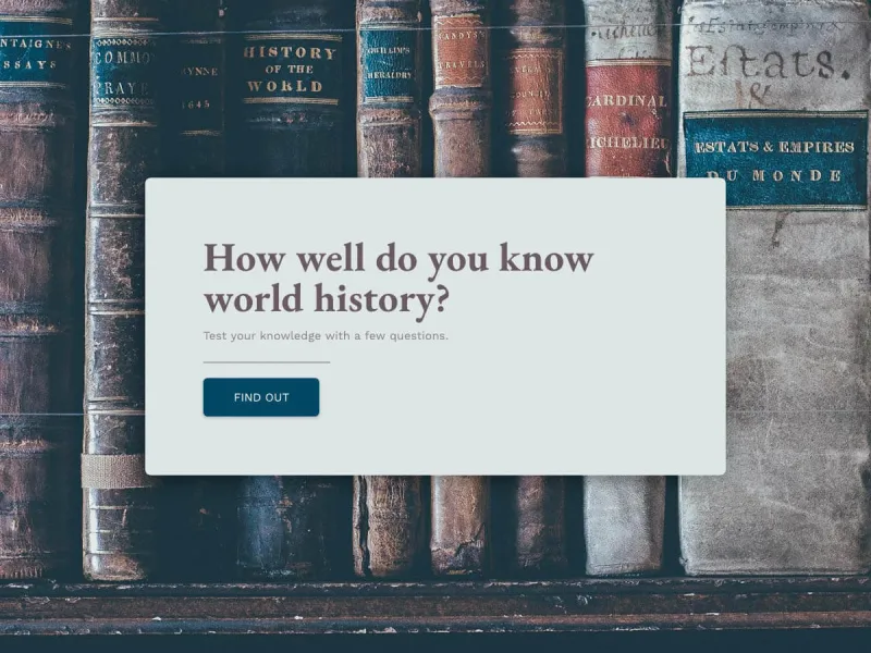 Test Your History Know-How Template | involve.me