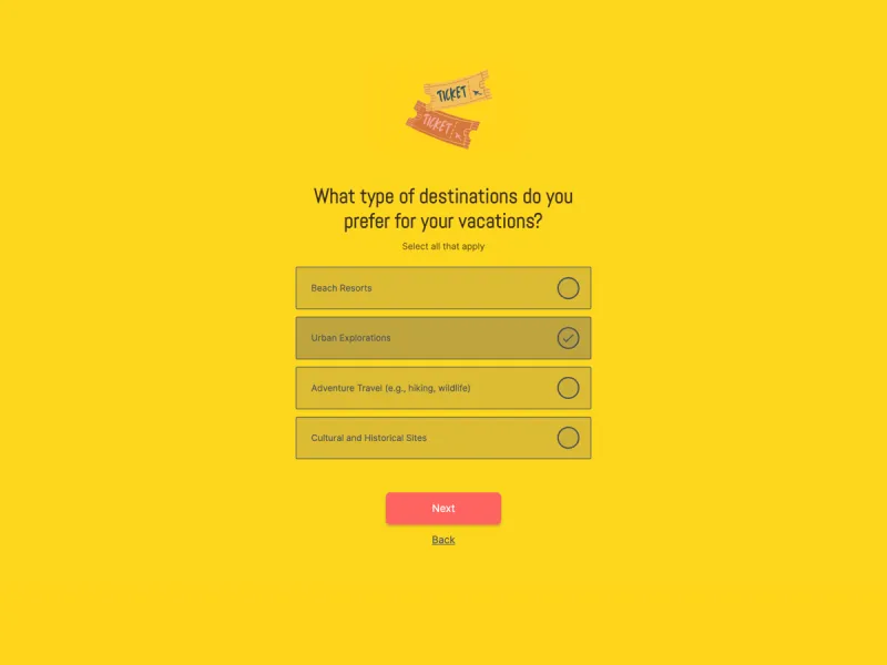Travel Giveaway Survey Template | Capture Leads in a Fun Way | involve.me