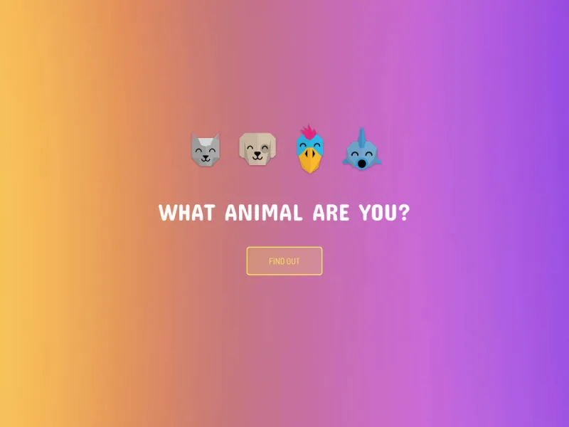 Fun Animal Personality Quiz Template | Time to Go Viral | involve.me