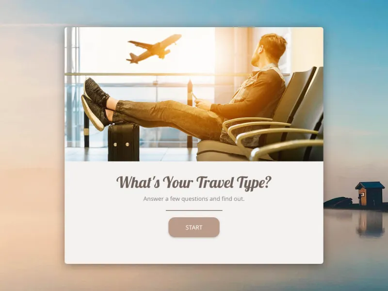 Travel Type Quiz Template | Understand Travel Preferences | involve.me